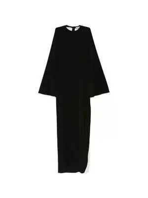 DARKPARK Jenna Maxi Dress With Split Cuffs - Black