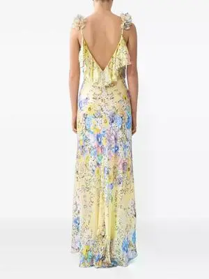 Camilla V-neck Floral-print Maxi Dress