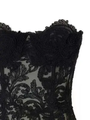 Ermanno Scervino Lace-overlay Corset Top