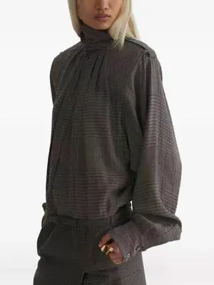 MUGLER Midi Hybrid Shirt Dress - Grey