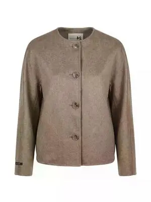 MANZONI 24 Cashmere Button-front Jacket - Brown
