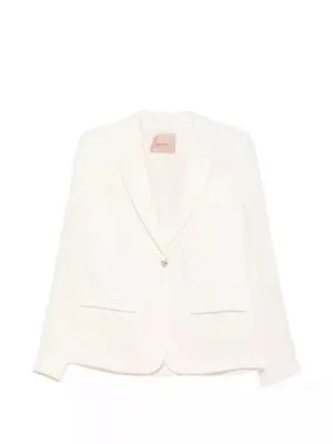 TWINSET Crêpe Blazer With Heart-shaped Button
