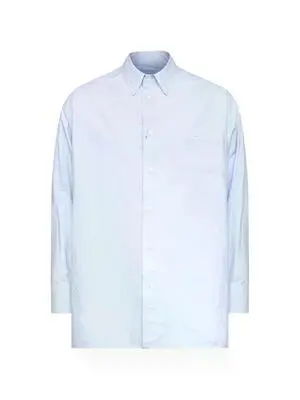 MAISON MARGIELA Cotton Poplin Shirt - Blue