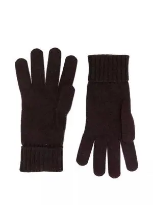 Eleventy Fair Isle Ribbed-cuff Gloves