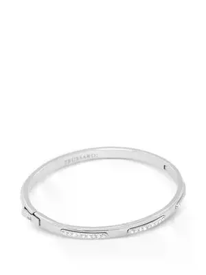 TRUSSARDI Crystal-embellished Bangle Bracelet - Silver