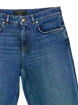 Dolce & Gabbana Straight-fit Cropped Jeans