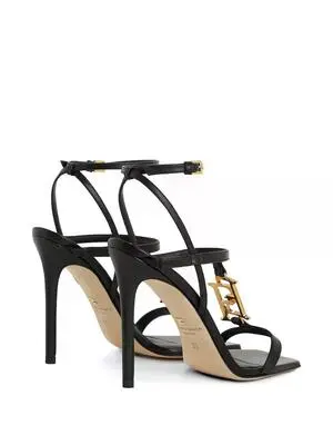 Elisabetta Franchi Logo-plaque Stiletto Sandals