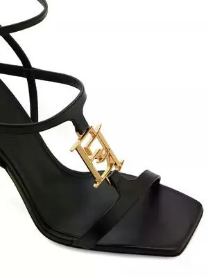 Elisabetta Franchi Logo-plaque Stiletto Sandals