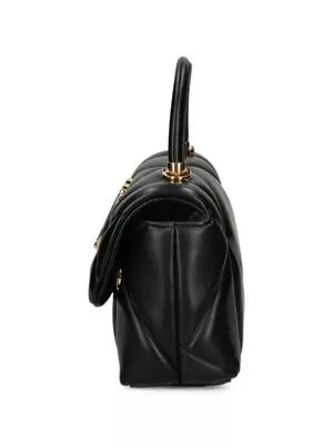 Moschino Logo Plaque Tote Bag - Black