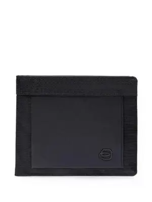 PIQUADRO Logo-patch Bifold Wallet - Black