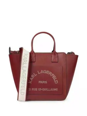 Karl Lagerfeld Small K/daily Pocket Tote Bag - Red