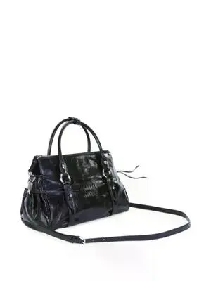 Miu Miu Logo-embossed Leather Shoulder Bag
