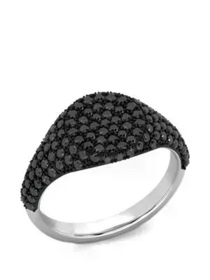 SOLO FOR DIAMONDS Diamond Signet Ring - Silver