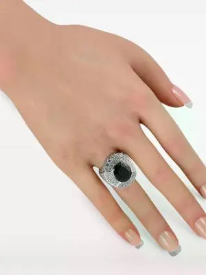 LB EXCLUSIVE Sapphire And Diamond Ring - Silver