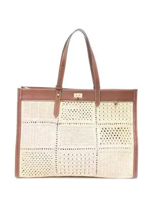 ANYA HINDMARCH Mortimer Patchwork Tote Bag - Brown