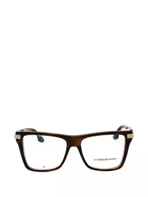Victoria Beckham Tortoiseshell-effect Square-frame Glasses - Brown