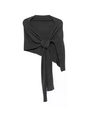 LEMAIRE Fine-knit Wrap Scarf - Grey