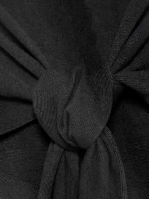 LEMAIRE Fine-knit Wrap Scarf - Grey