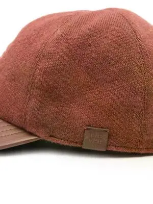 Eleventy Logo-embroidered Cashmere Baseball Cap