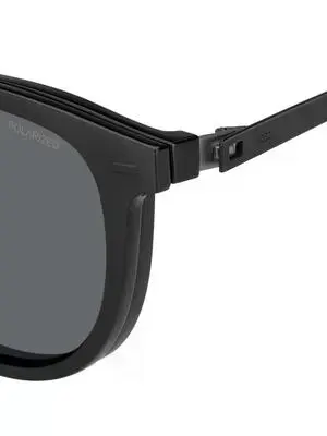 BOSS Matte-finish Round Frame Sunglasses