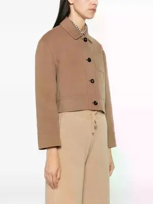 Max Mara Cropped Button-down Jacket