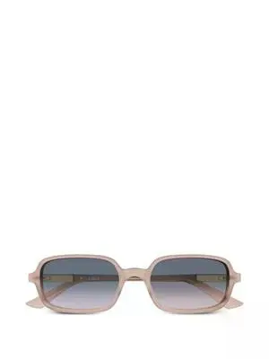 Chloé Rectangle-frame Sunglasses - Neutrals