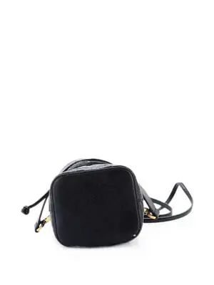 Fendi Mon Tresor Zucca Embossed Leather Mini Bucket Bag