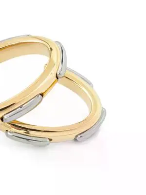 TRUSSARDI Two-tone Hoop Earrings - Gold