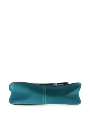 Hermès 2017 31 Halzan Leather Tote Bag - Blue
