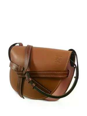 Loewe Medium Gate Leather Shoulder Bag - Brown