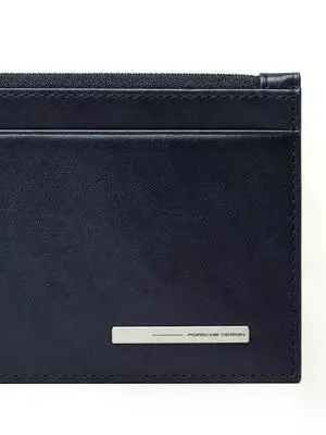 PIQUADRO Logo-plaque Leather Cardholder