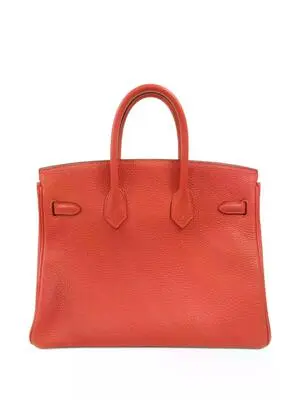 Hermès Birkin 25 Togo Leather Handbag - Orange