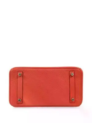 Hermès Togo Leather Handbag - Orange