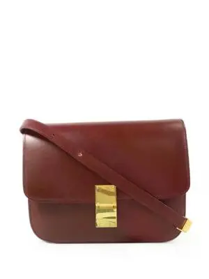 Celine Medium Classic Box Shoulder Bag - Red