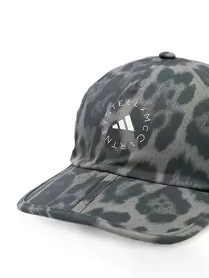 Adidas By Stella McCartney Leopard-print Logo-print Cap