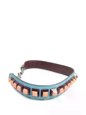 Fendi Leather Bag Strap With Stud Embellishments