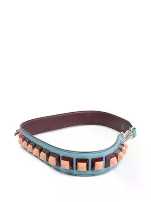 Fendi Leather Bag Strap With Stud Embellishments