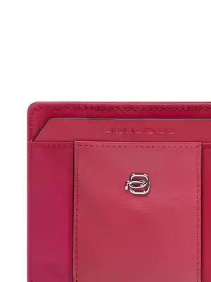 PIQUADRO Logo-plaque Leather Card Holder