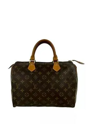 LOUIS VUITTON 1999 Monogram Speedy 30 Boston Bag - Brown