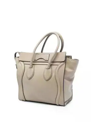 Celine 2011 Micro Leather Luggage Tote Bag