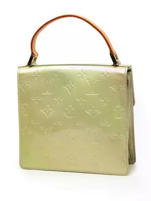 LOUIS VUITTON 2001 Monogram Vernis Spring Street Satchel - Yellow