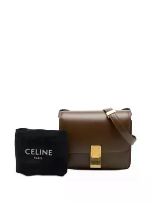 Celine Calfskin Classic Box Crossbody Bag - Brown
