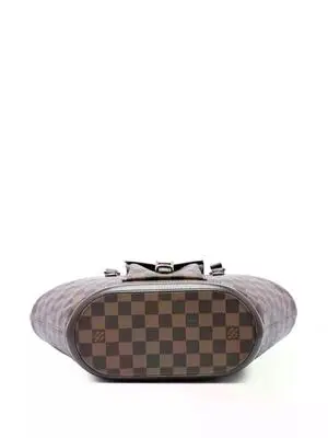 LOUIS VUITTON 2004 Damier Ebene Manosque Pm Shoulder Bag