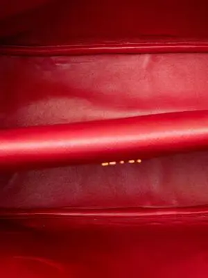 Prada Saffiano Trimmed Canapa Double Satchel