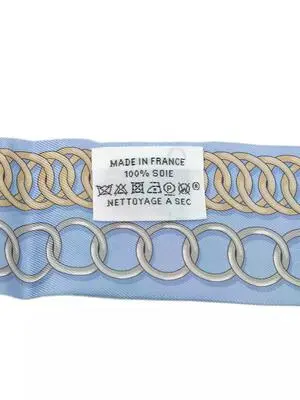 Hermès 2000-2026 Maillons Silk Twilly Scarf Scarves