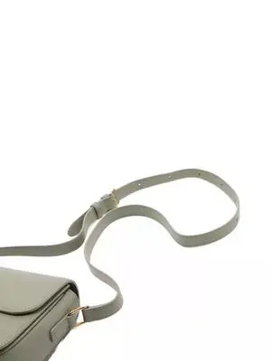 Celine 2018-2026 Teen Shiny Calfskin Triomphe Crossbody Bag - Grey