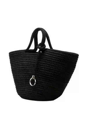 Balenciaga Woven Nylon Ibiza Basket Bag Satchel