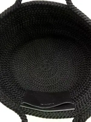 Balenciaga Woven Nylon Ibiza Basket Bag Satchel