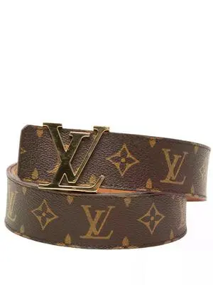 LOUIS VUITTON 2009 Monogram Initiales Reversible Belt