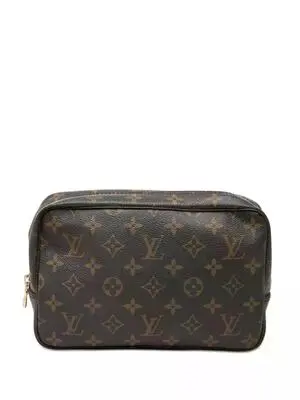 LOUIS VUITTON Monogram Canvas Trousse Toilette 23 Clutch Bag - Brown